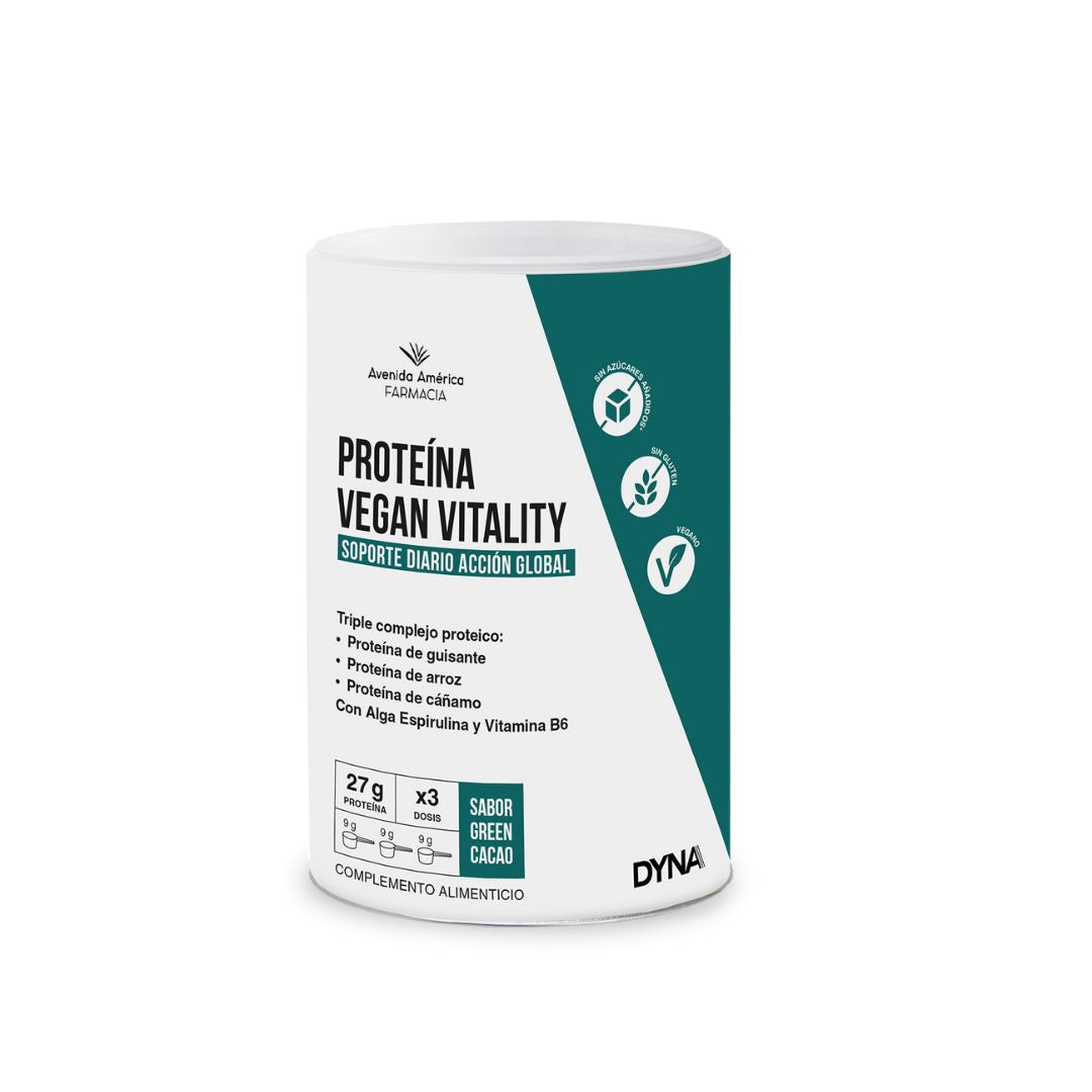 Dyna Proteína Vegan Vitality Green Cacao 260g de Farmacia Avenida de A ...